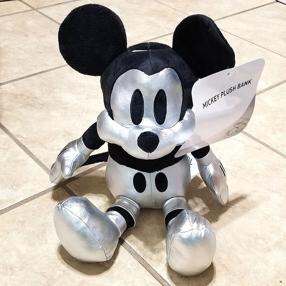 Disney | Toys | Disney 0 Mickey Mouse Plush Coin Bank | Poshmark